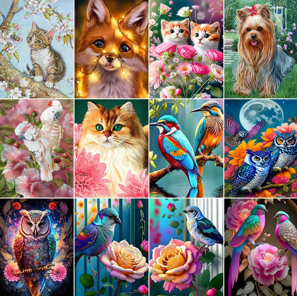 Animal Diamond Painting & Diamond Art Kits – Diamond Painting UK